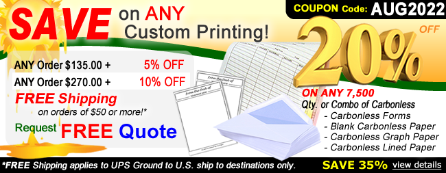 Carbonless Forms Printing Service